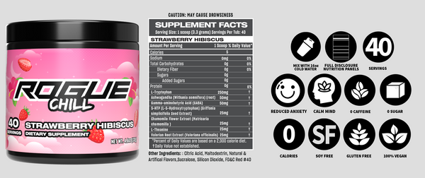 Rogue Chill | Gaming Drink - Strawberry Hibiscus Chill – Rogue Energy