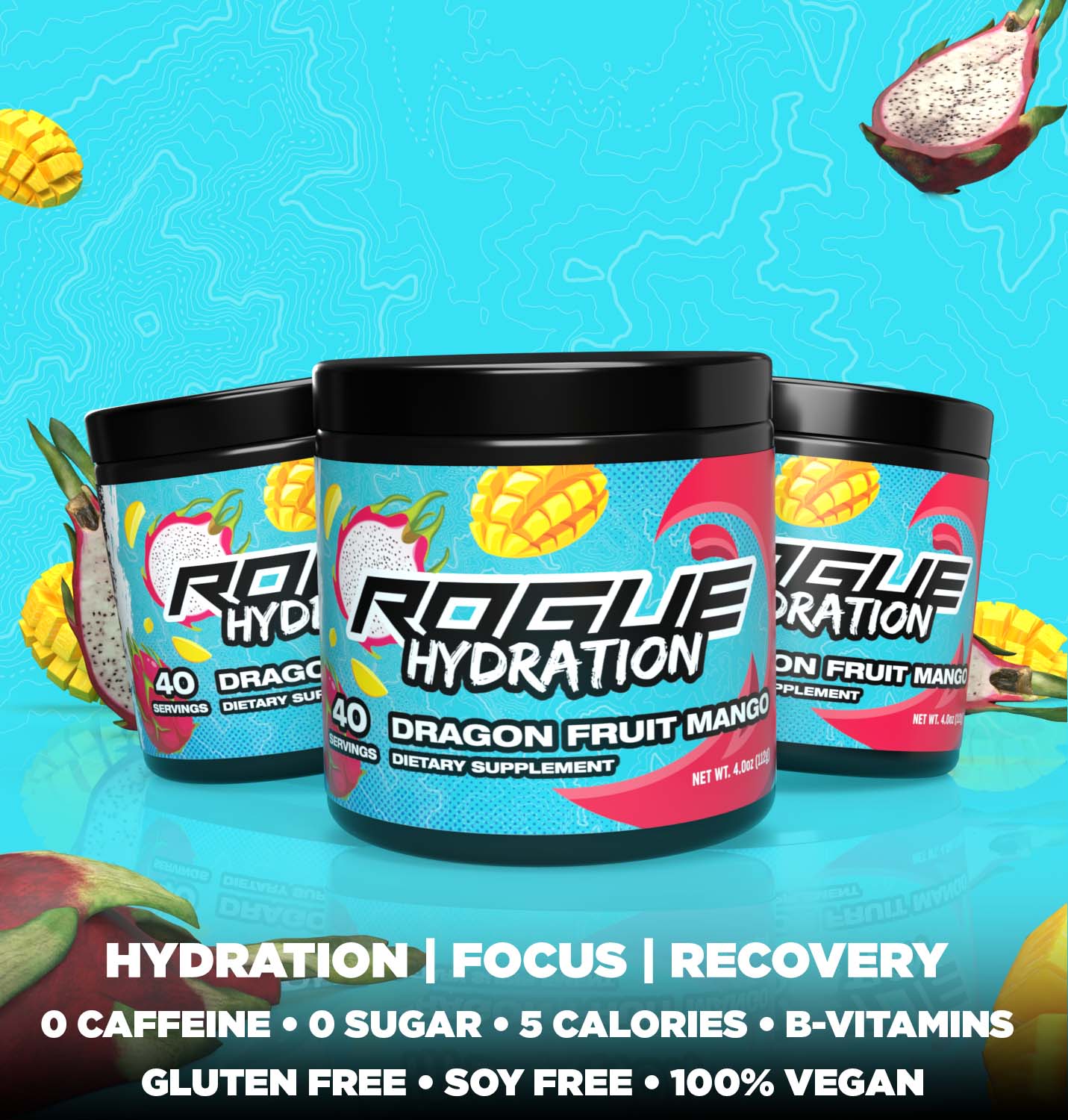 Rogue Hydration | Gaming Drink - Dragon Fruit Mango – Rogue Energy