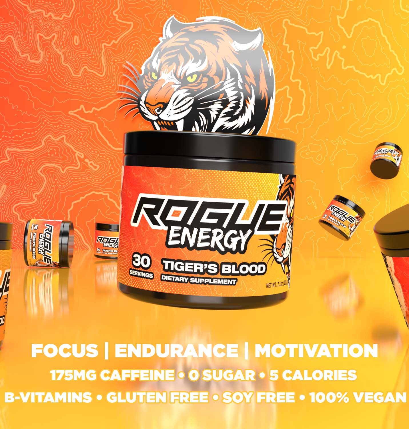 Rogue Energy | Gaming Drink - Tiger's Blood