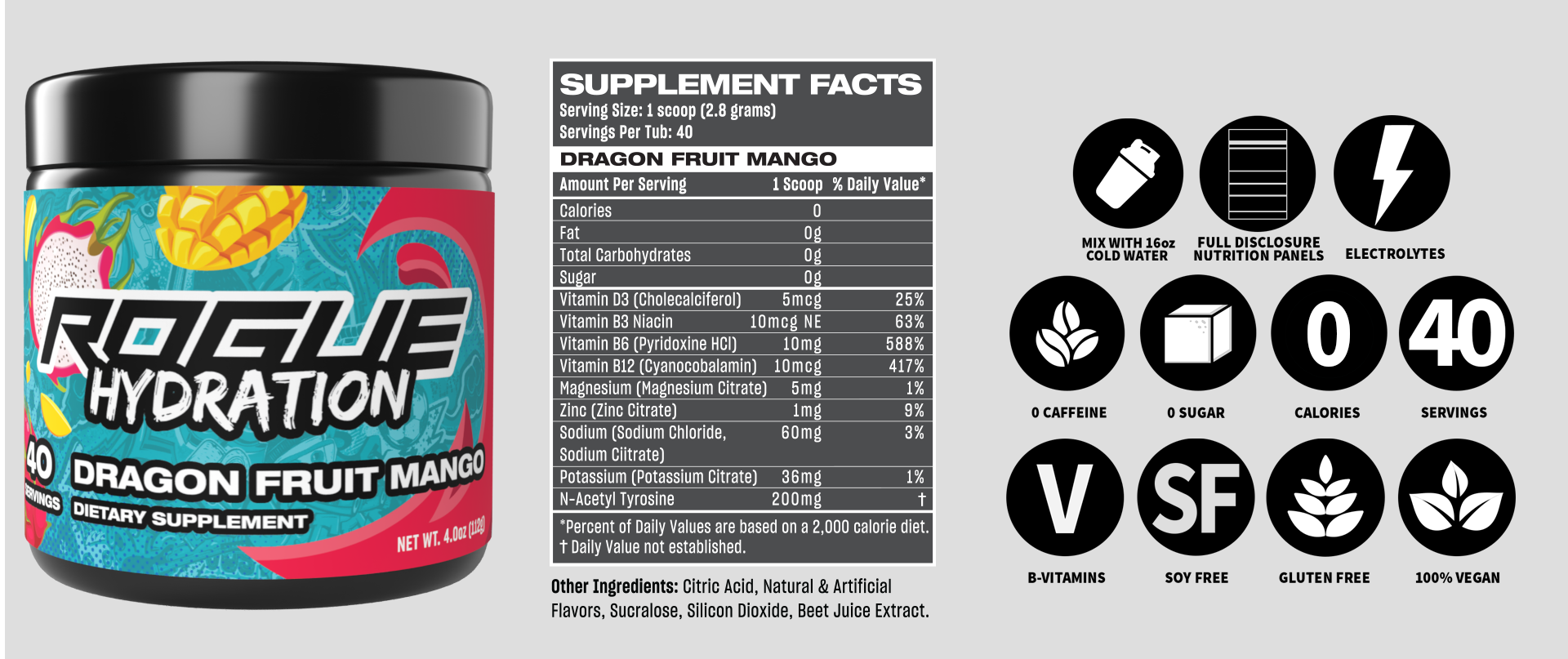 Rogue Hydration | Gaming Drink - Rainbow Candy – Rogue Energy